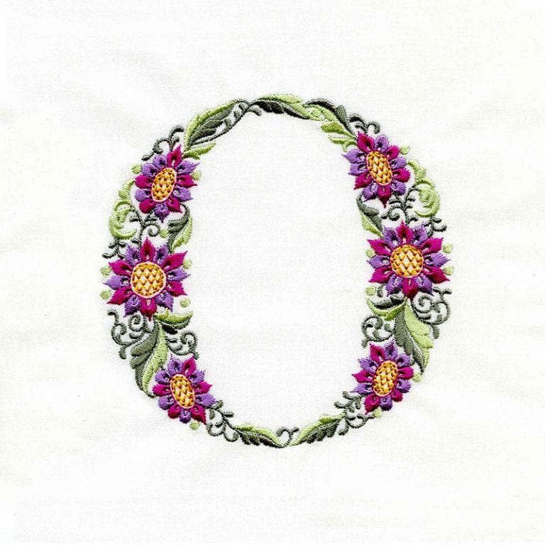 Woodland Floral Alphabet - The Sewing Collection