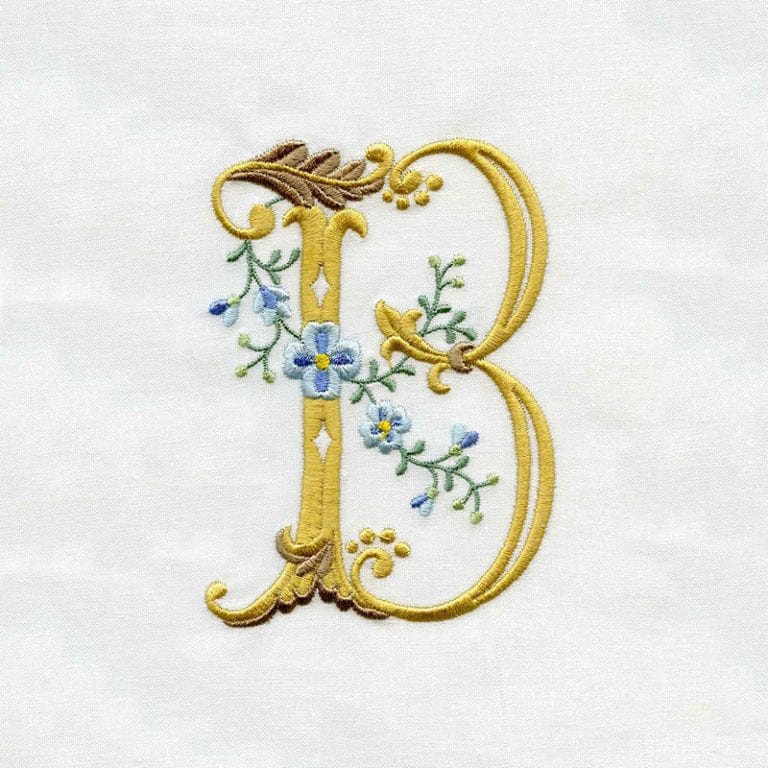 Fancy Floral Alphabet – The Sewing Collection